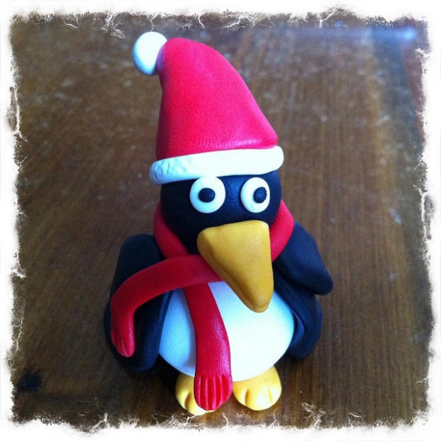 Fimo Christmas Penguin Tutorial